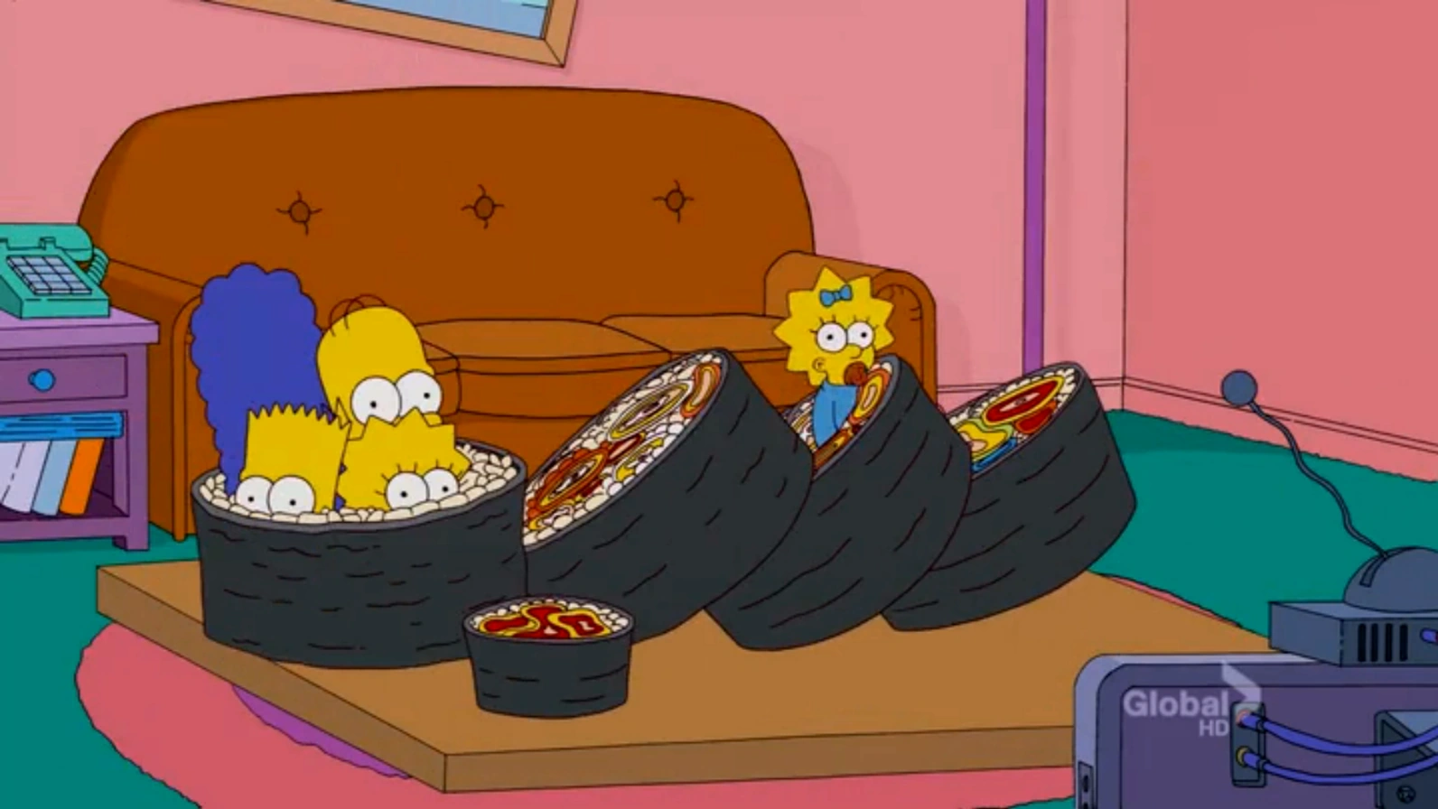 Image - Chopped up Sushi Couch Gag.png | Simpsons Wiki | Fandom powered ...