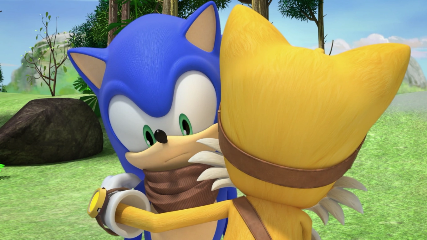 Image - Tails hugs sonic.png | Sonic News Network | FANDOM powered by Wikia