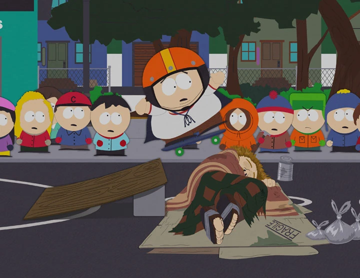 Image - 1107 jump-homeless-2.jpg | South Park Archives | Fandom powered ...