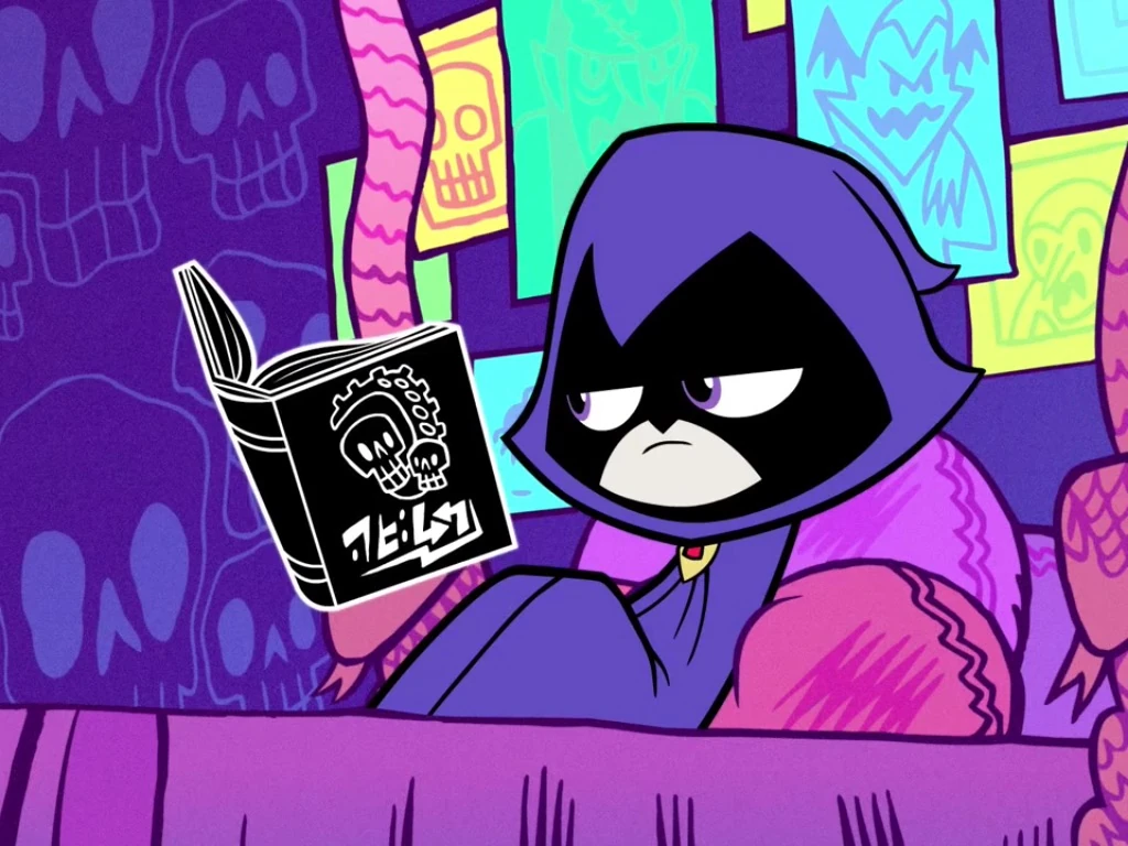 Image - Raven Reading her book.jpeg | Teen Titans Go! Wiki | Fandom ...