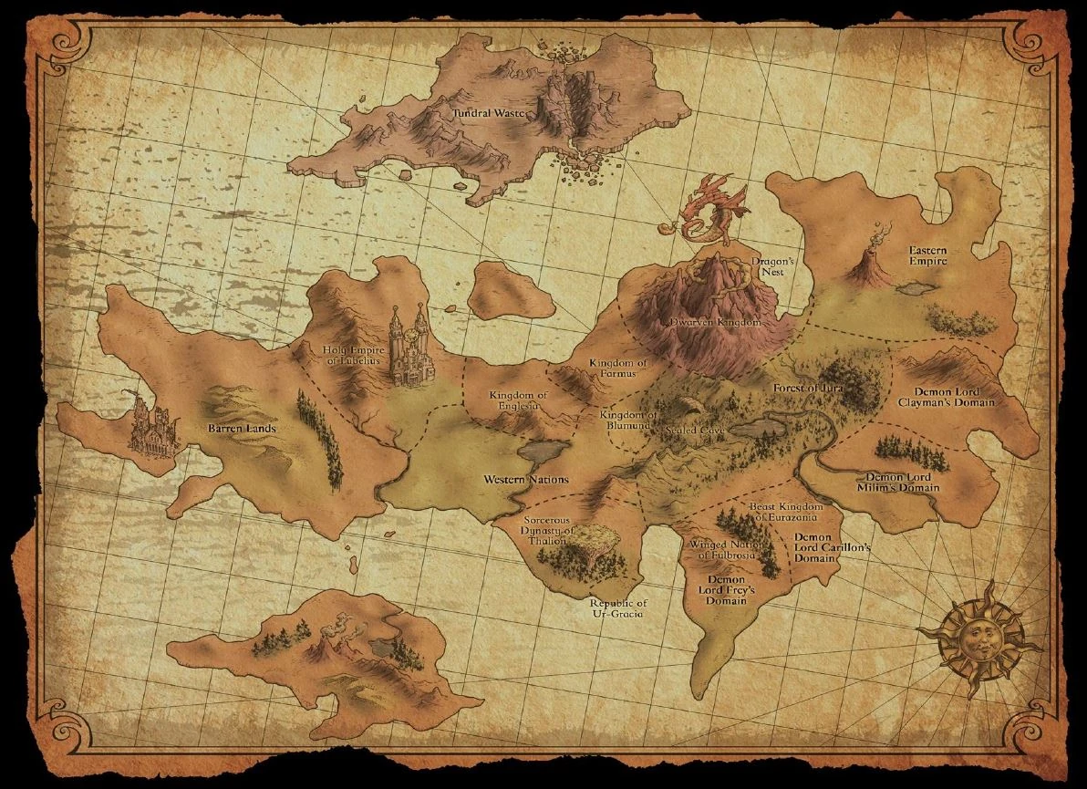 Image - World Map.jpg | Tensei Shitara Slime datta ken Wikia | FANDOM ...