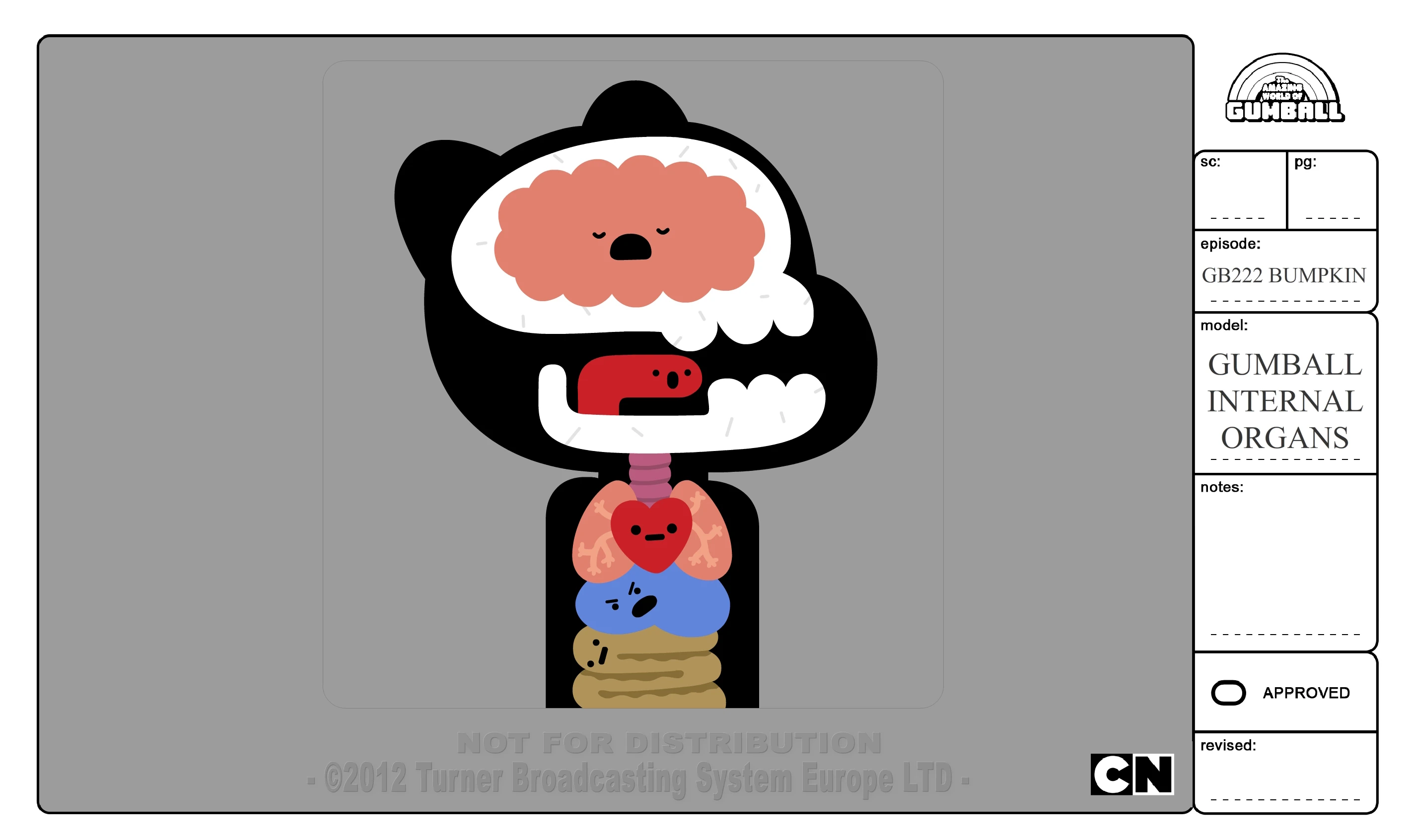 Image - GB222BUMPKIN COSTUME GumballInternalOrgans V001.jpg | The ...