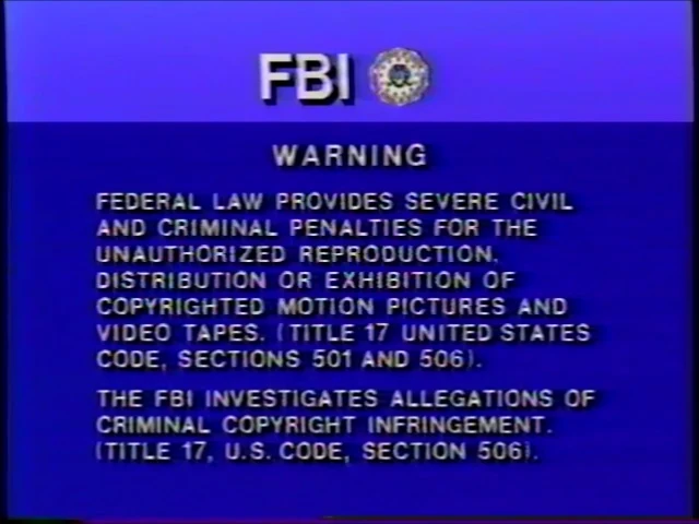 Image - CTSP FBI Warning Screen 3a.jpg | The FBI Warning Screens Wiki ...