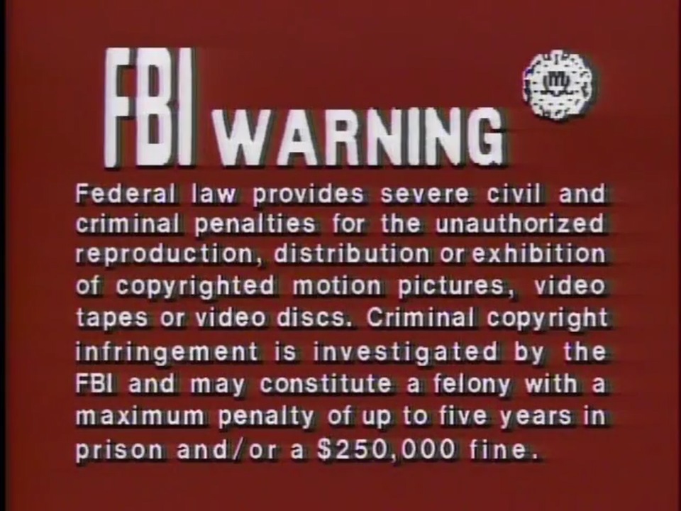 Image - 20th Century FOX FBI Warning Screen 2.jpg | The FBI Warning ... Image - 20th Century FOX FBI Warning Screen 2.jpg | The FBI Warning ...