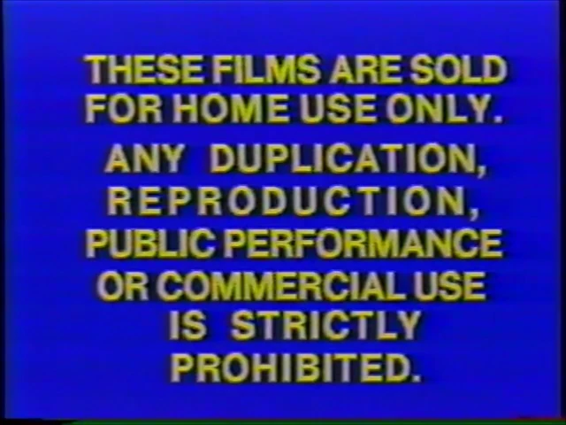 Sony Pictures Home Entertainment Warning Screens | The FBI Warning ...