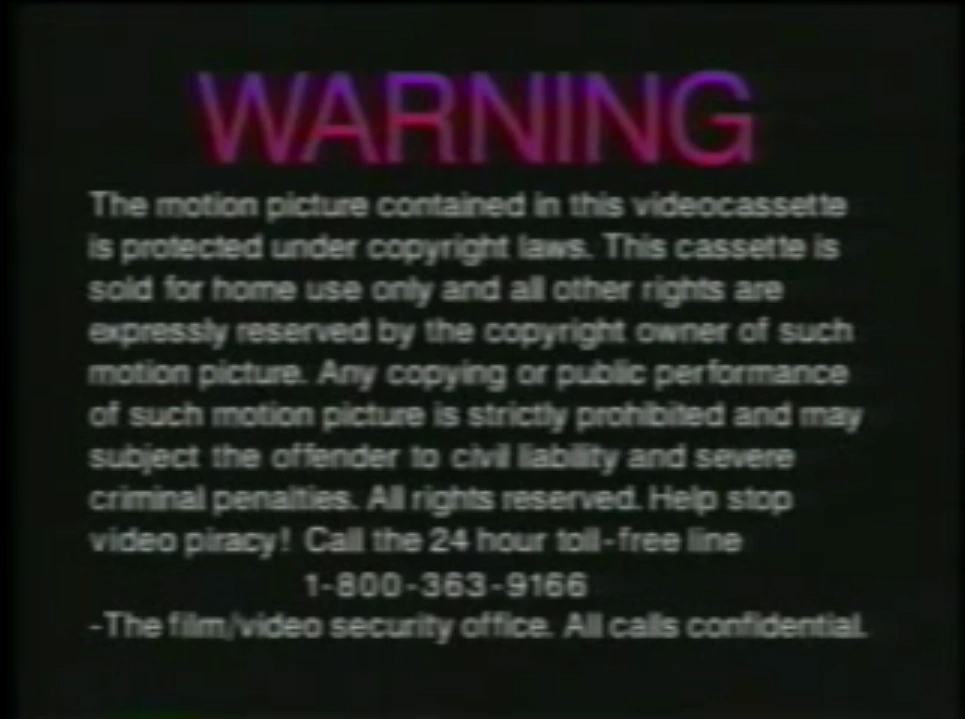 Image - Universal FBI Warning Screen 4b.PNG | The FBI Warning Screens ...