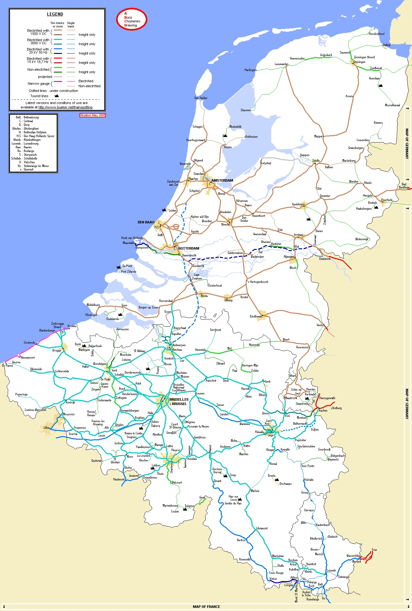 Réseau lignes (Pays-Bas) | Le monde des chemins de fer | FANDOM powered ...