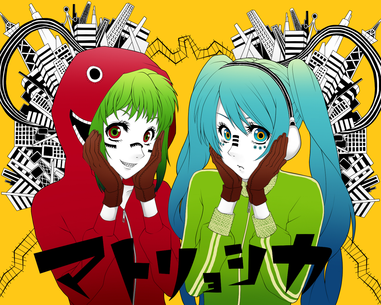 Imagen - Konachan.com - 84212 gumi hatsune miku matryoshka (vocaloid ...
