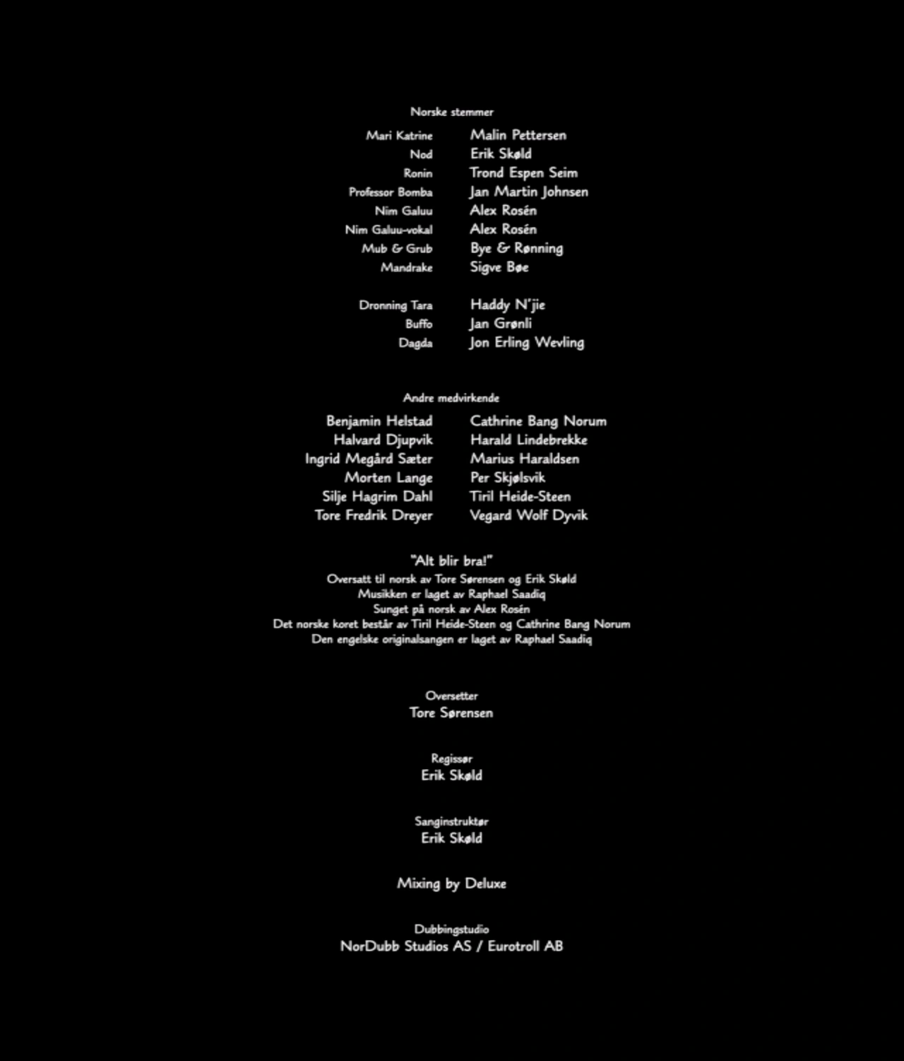 Image - Epic Norwegian Credits.png | Voice Acting Wiki | Fandom powered ...