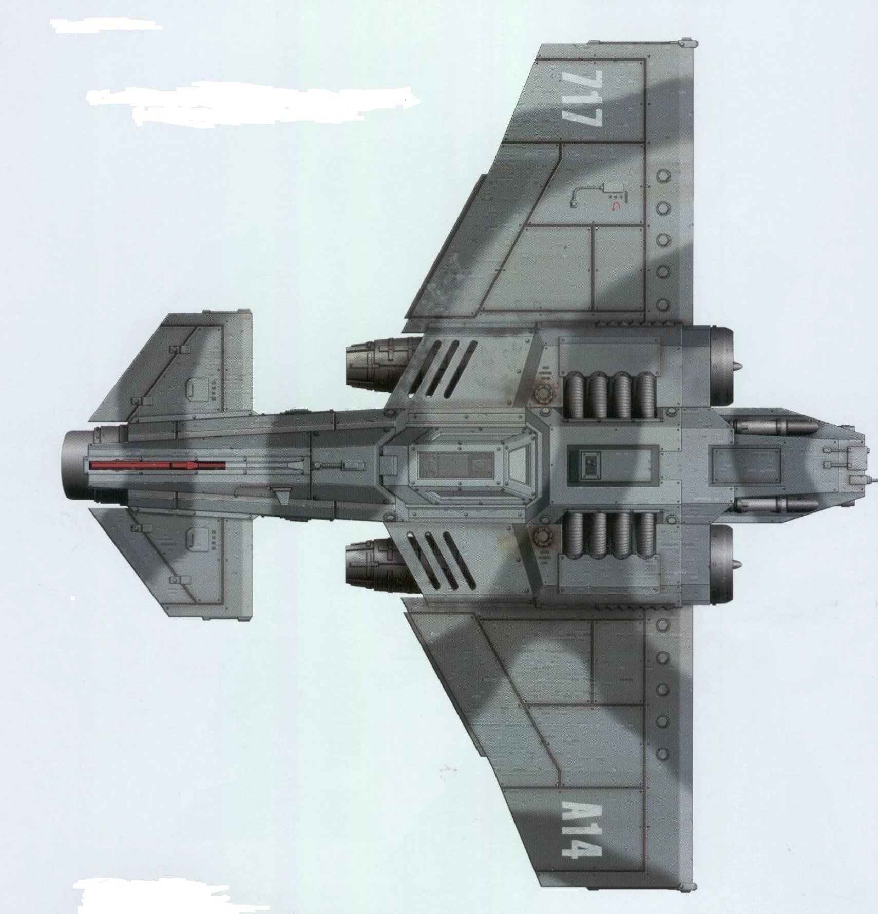 Image - Thunderbolt Heavy Fighter Dorsal View.jpg | Warhammer 40k ...
