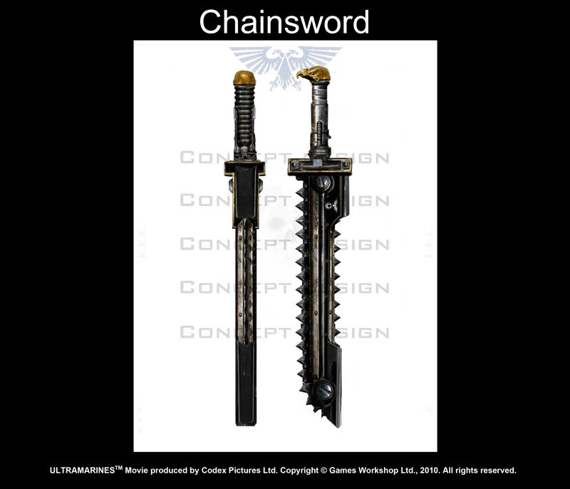Image - Ultramarine Weapons - Chainsword.jpg | Warhammer 40k | FANDOM ...