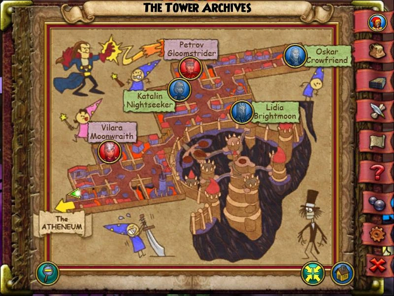 Image - Stone Rose The Tower Archives Map.png | Wizard 101 Wiki ...