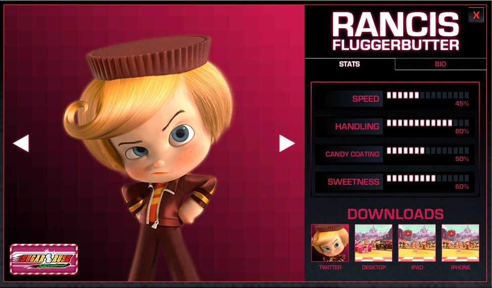 Image - Rancis Stats.png | Wreck-It Ralph Wiki | FANDOM powered by Wikia