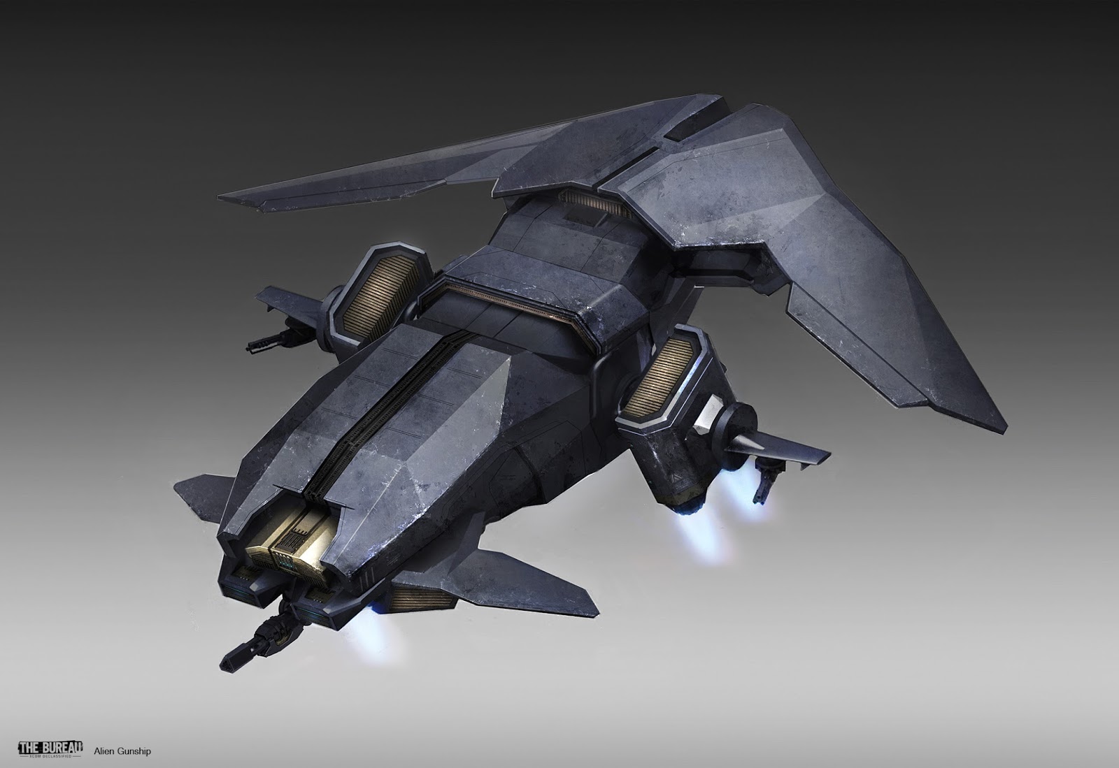 Image Thebureau Conceptart Aliengunship3 Xcom Wiki Fandom