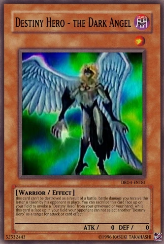 Image - Destiny Hero - the Dark Angel.jpg | Yu-Gi-Oh Card Maker Wiki ...