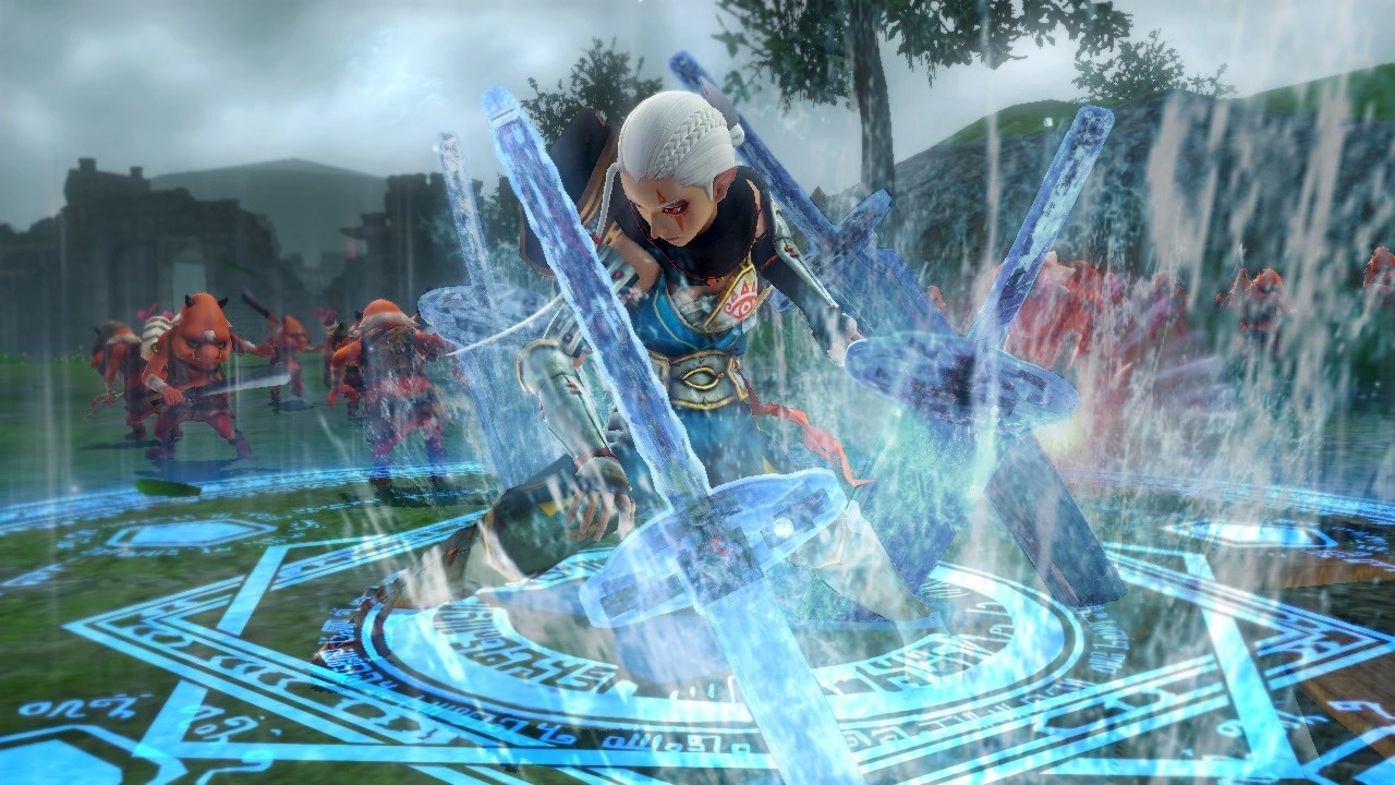 Image - Hyrule Warriors Giant Blade Impa creating several Giant Blades ...