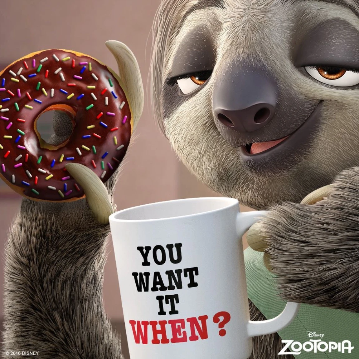 Image - Flash with Donut.jpeg | Zootopia Wiki | FANDOM powered by Wikia